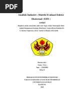 Perhitungan Matriks Ife Dan Efe | PDF