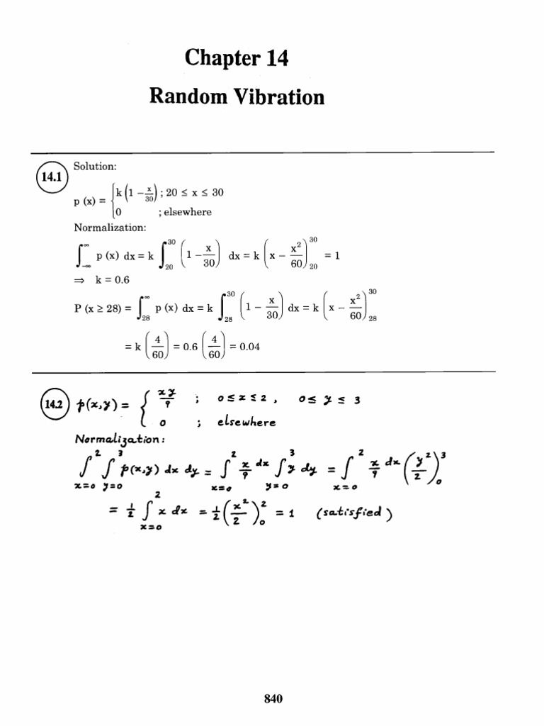 Vibrations Rao 4thSI ch14 PDF | PDF