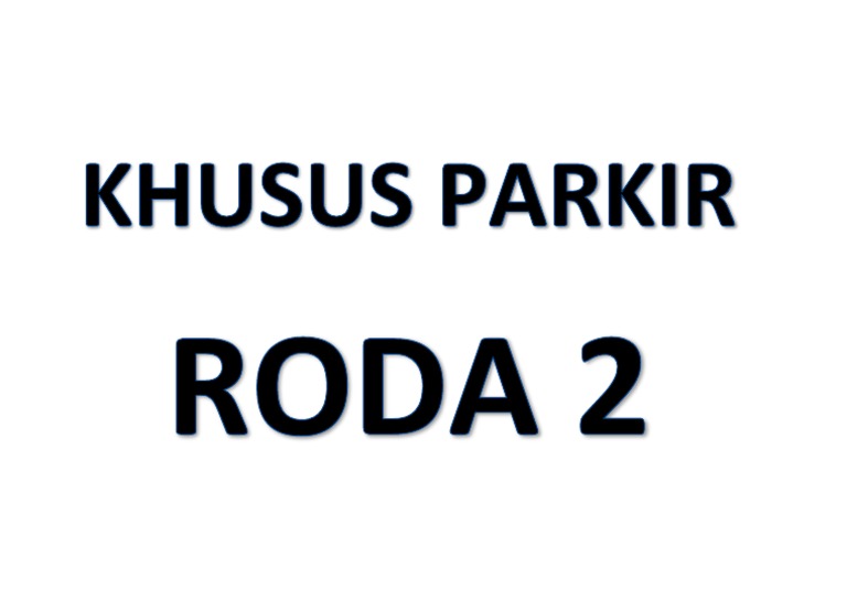 Parkir Roda 2 | PDF