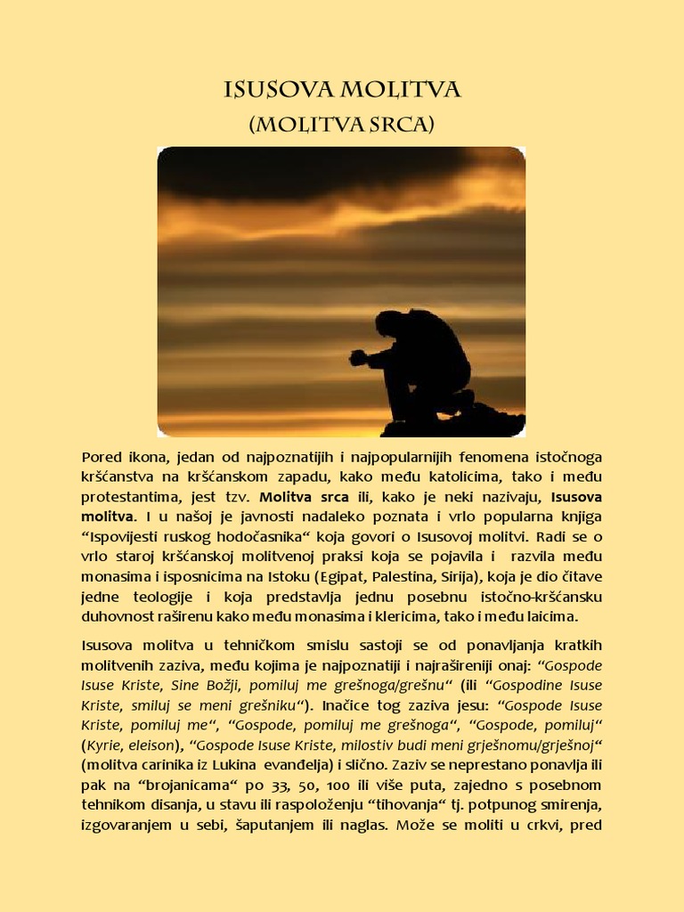 Isusova Molitva Molitva Srca | PDF
