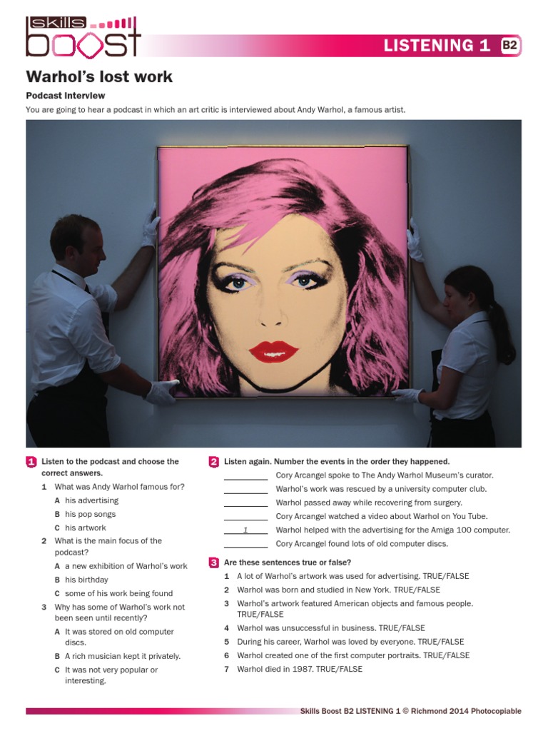 B2 Listening 1 | PDF | Art