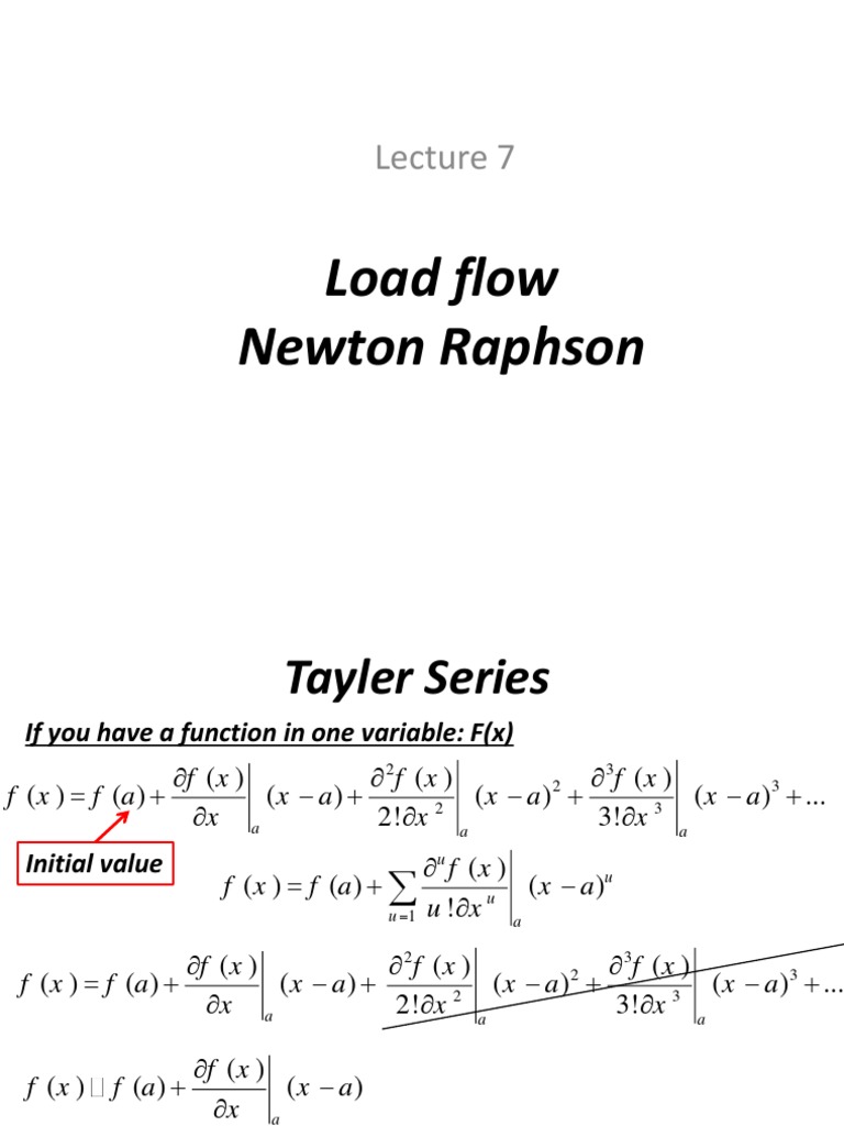 Newton Raphson Method in Load Flow | PDF | Mathematical Analysis | Analysis