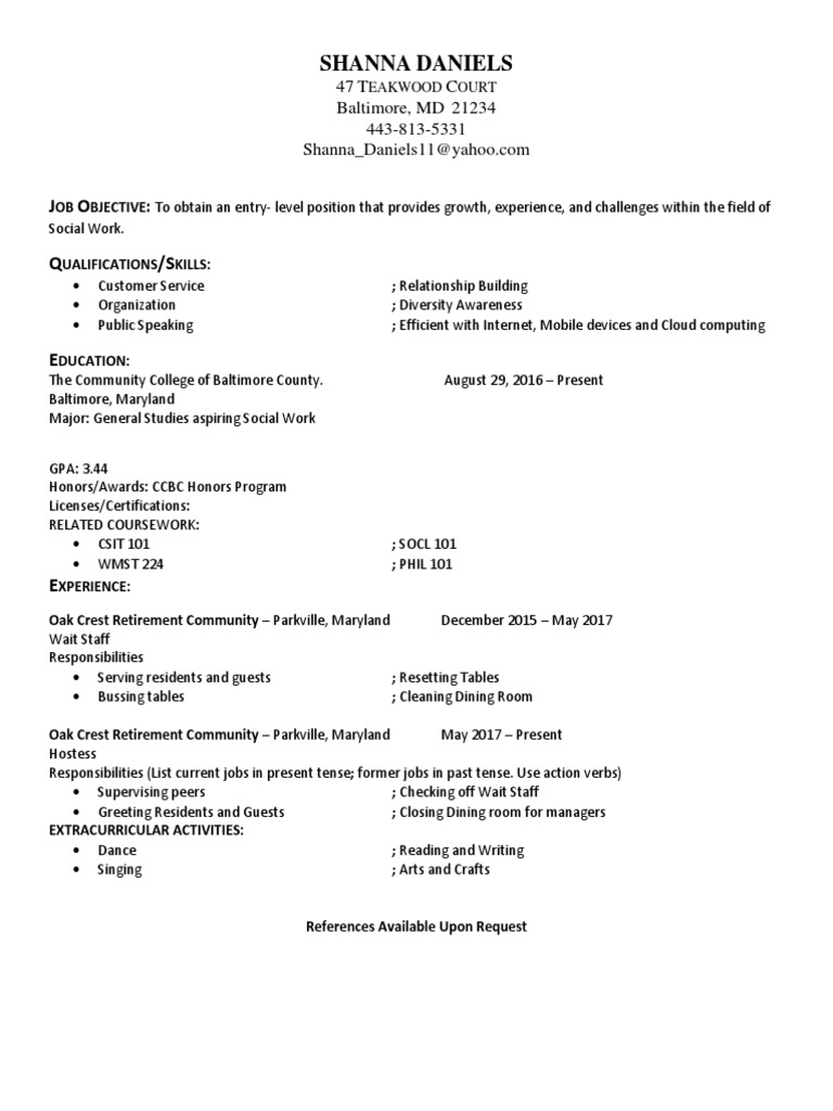 Csit 101 Resume | PDF