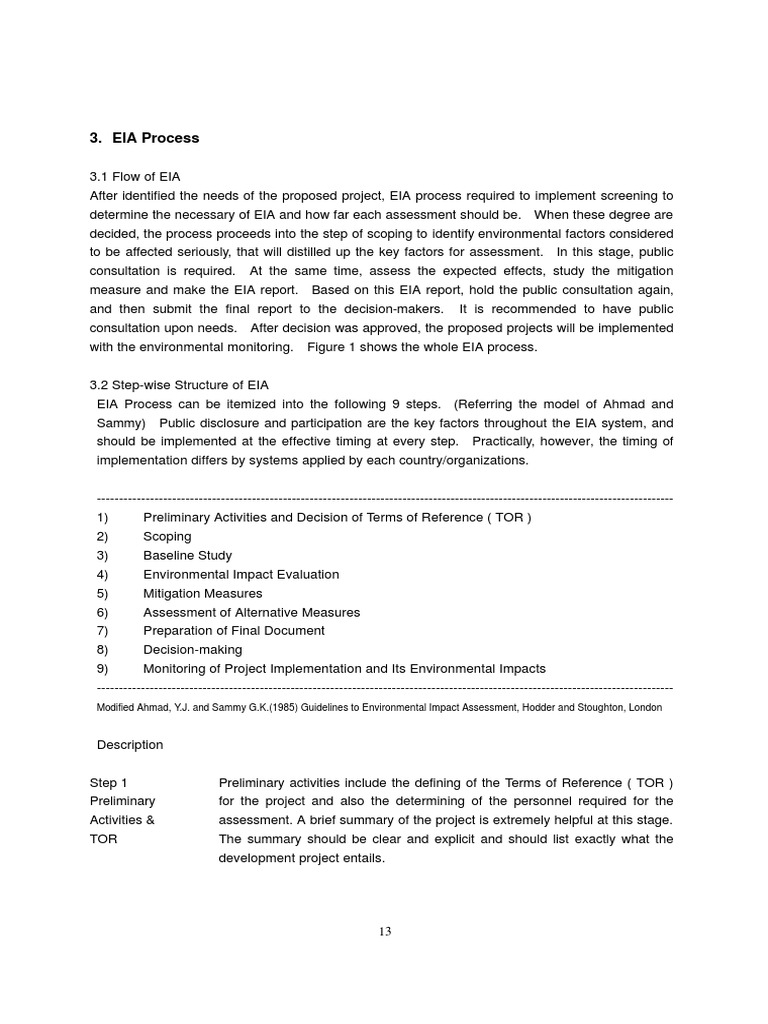 EIA Process | PDF | Cost–Benefit Analysis | Environmental Impact Assessment