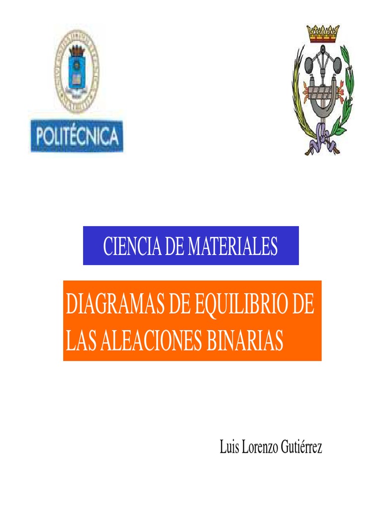 Tema 4 - Diagramas de Equilibrio de Las Aleaciones | PDF | Solubilidad ...