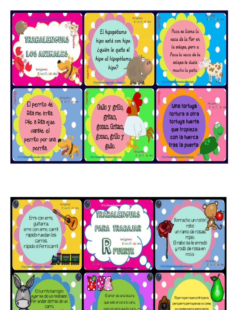 10 Trabalenguas | PDF