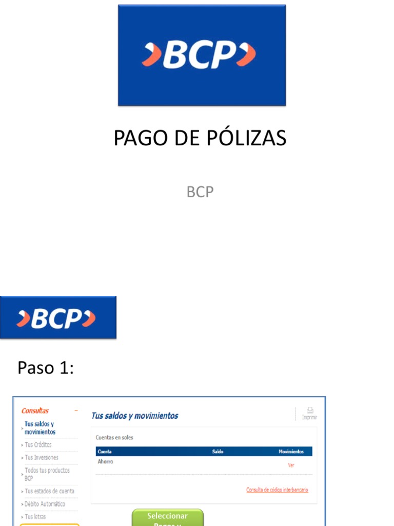 Manual de Pago BCP | PDF