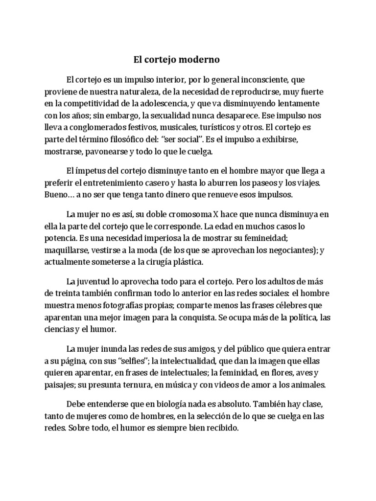Dinámicas del Cortejo Moderno | PDF | Ciencias sociales