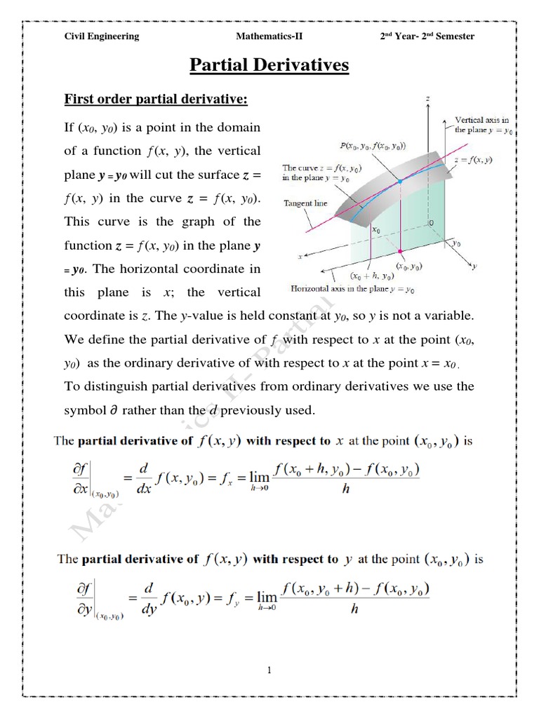 Partial Derivatives p01-03 | PDF | Derivative | Function (Mathematics)