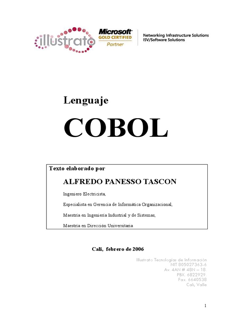 Curso Cobol PDF | PDF | Lenguaje de programación | Compilador