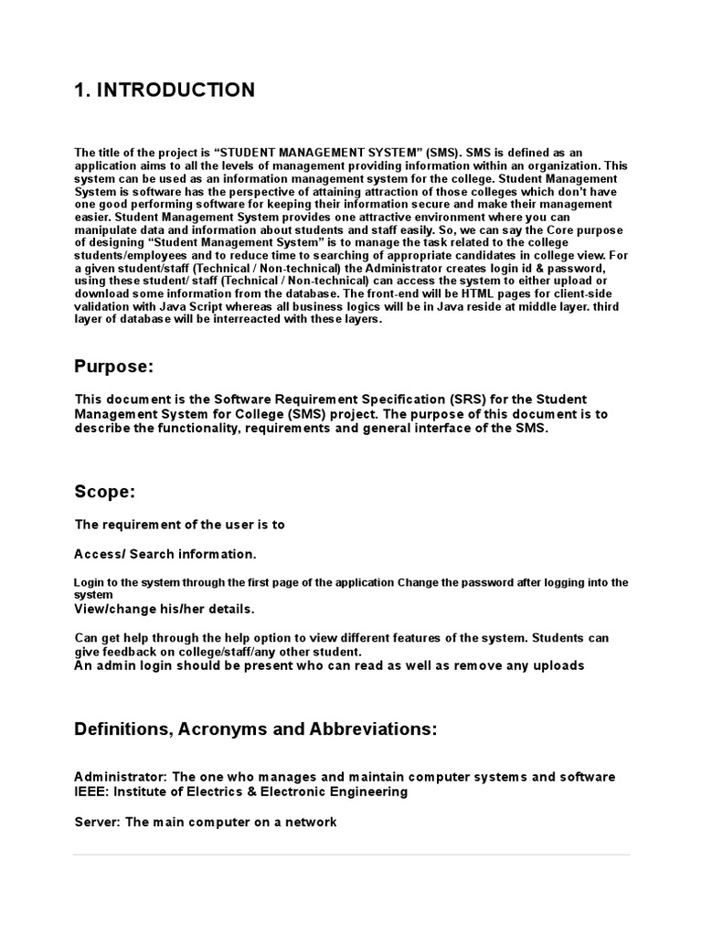 Srs 1 | PDF | Java (Programming Language) | Java Virtual Machine