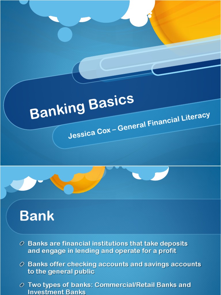 Banking Basics | PDF | Cheque | Transaction Account