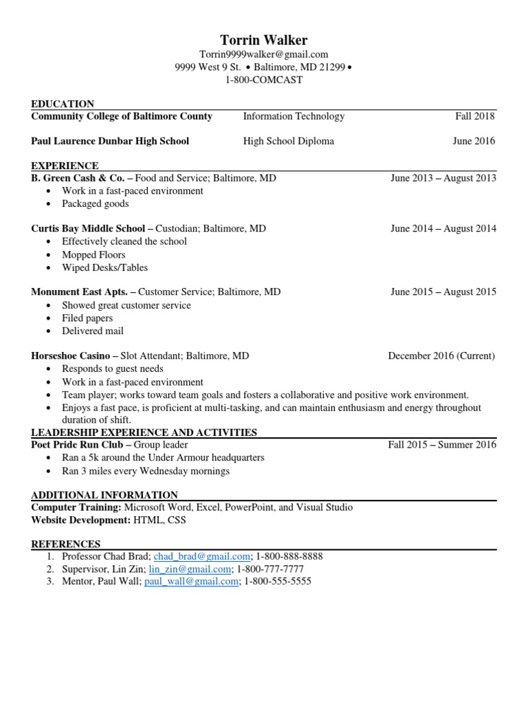 Torrinwalker Resume Final | PDF