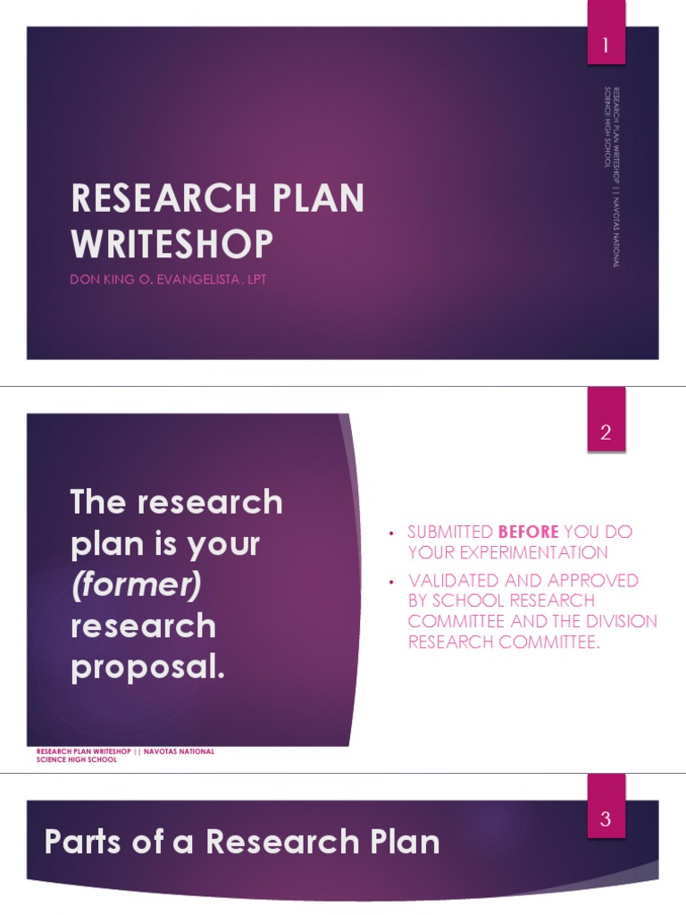 Writeshop - Research Plan | PDF | Level Of Measurement | Hypothesis