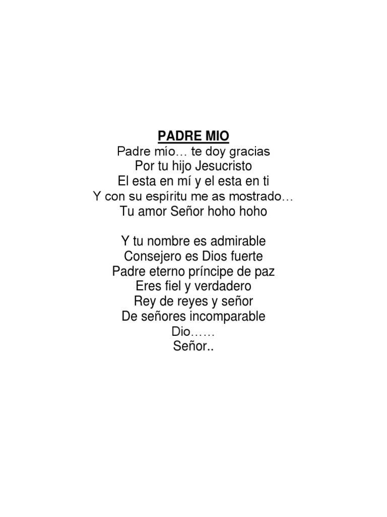 Padre Mio | PDF | Cristo (título) | Religión y creencia