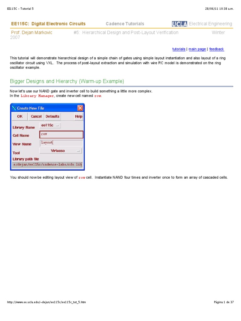EE115C Tutorial 5 | PDF | Computing | Electronics