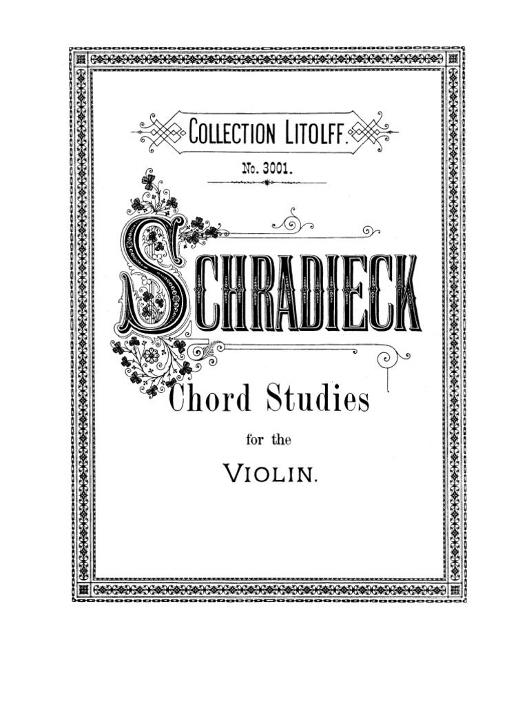 SCHRADIECK Arpeggio Studies | PDF