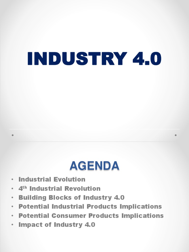 Industry 4.0 | PDF | Machines | Science And Technology