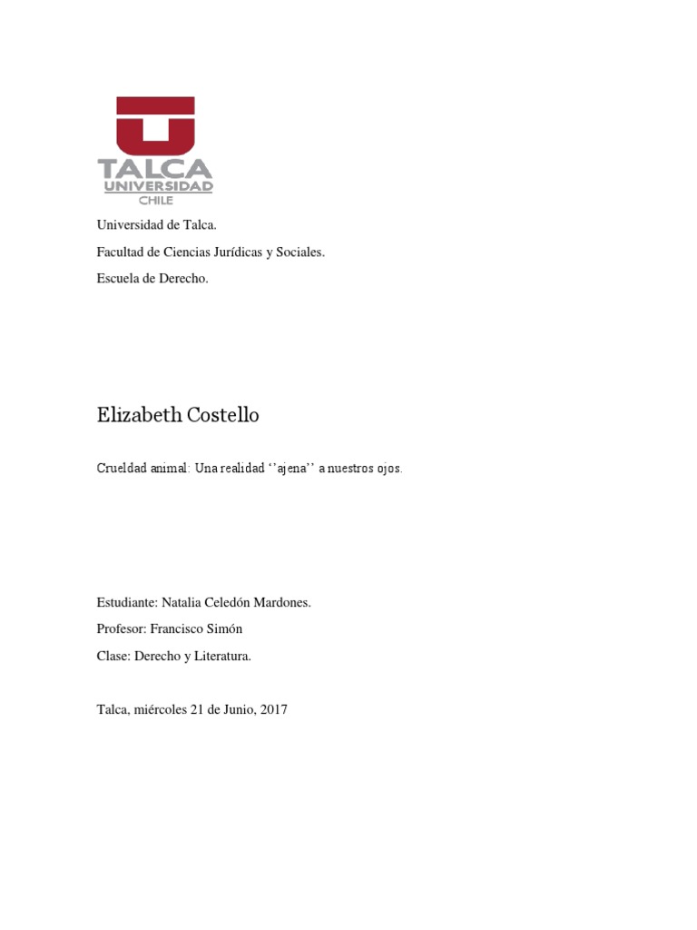 Elizabeth Costello | PDF