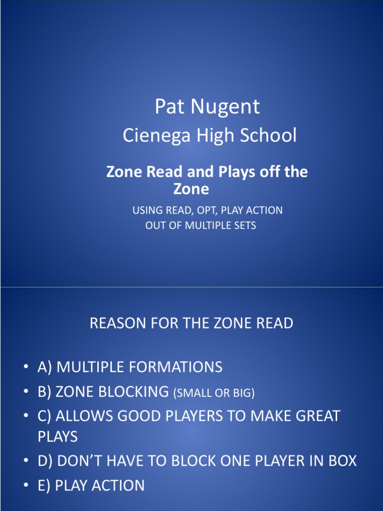 Zone Read Presentation | PDF