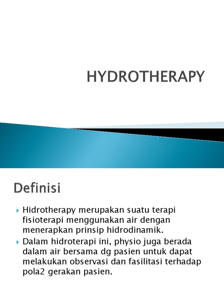 4 Hydrotherapy | PDF