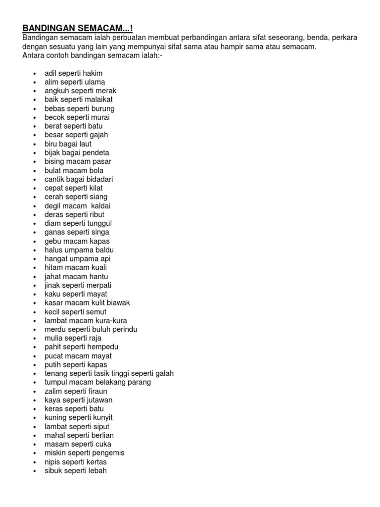 Bandingan Semacam | PDF | Fiksi Umum