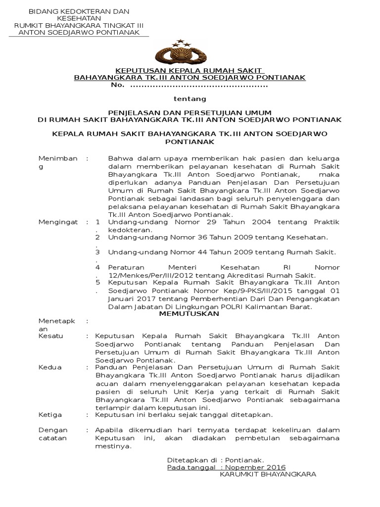 SK Amp Panduan Penjelasan Amp Persetujuan Umum PDF | PDF