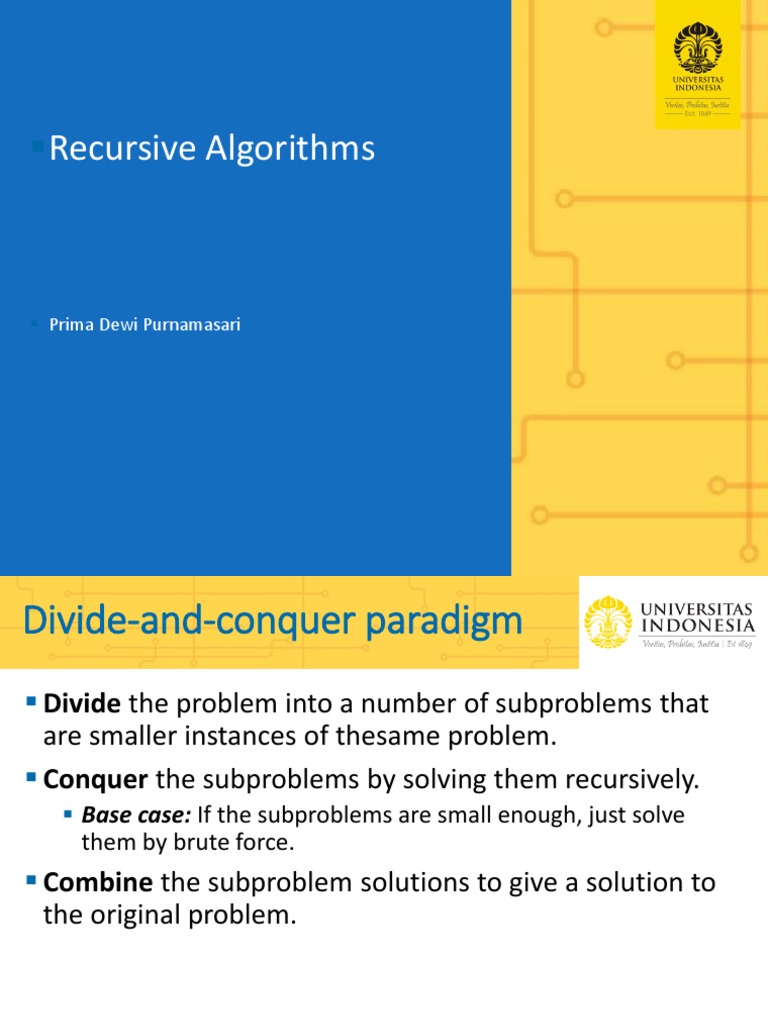05 Recursive Algorithms Intro | PDF