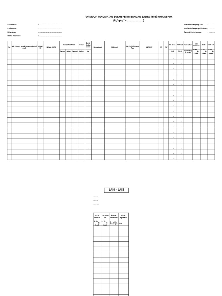 Format BPB Kader | PDF