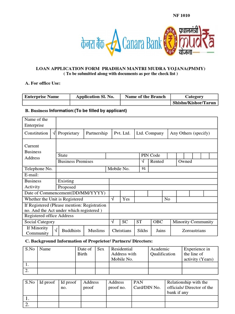 Pmmy Application Form | PDF