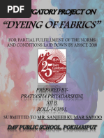 Class 12 Chemistry Investigatory Project On Dyes | PDF | Dye | Dyeing