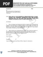 Letter To Tahsildar | PDF