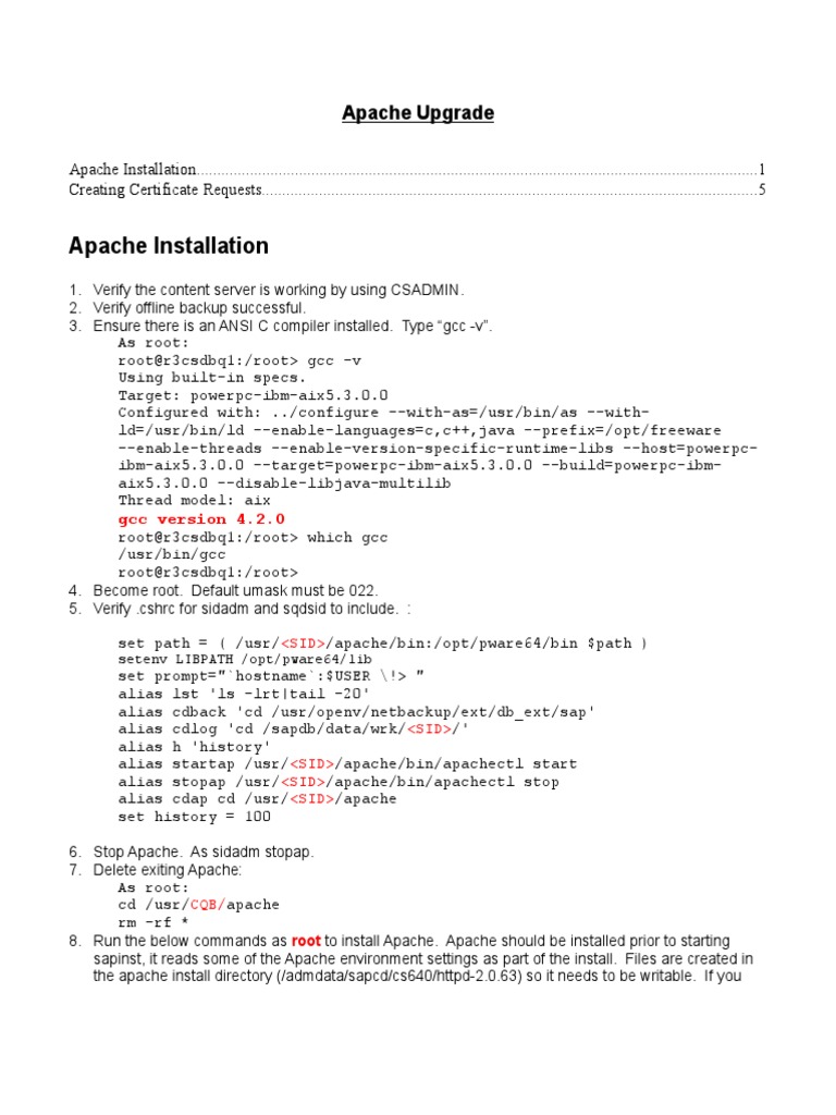 Apache Upgrade For Content Server | PDF | Apache Http Server | Public ...