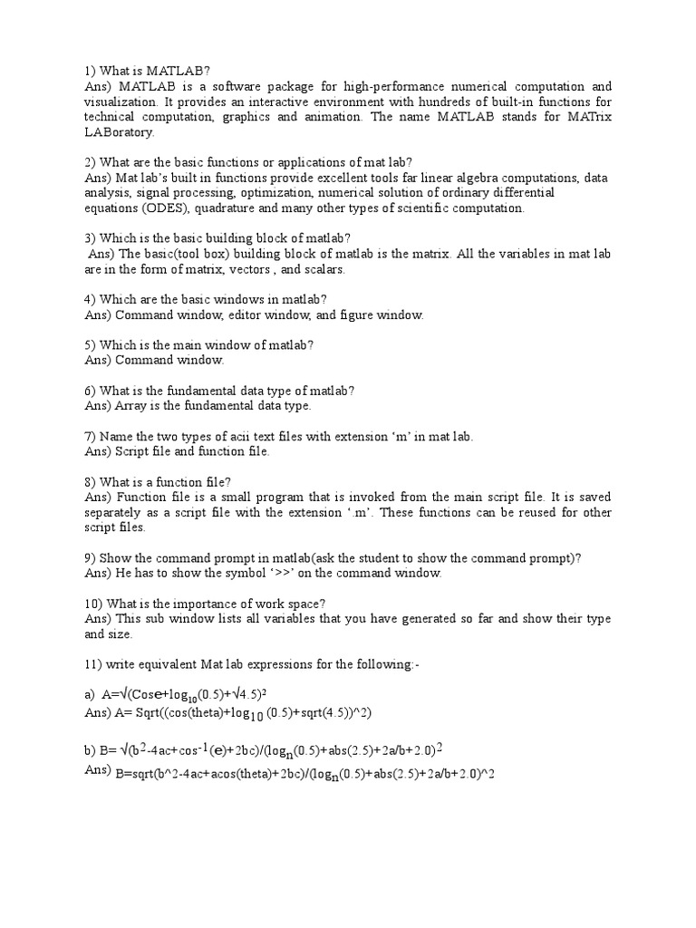 What Is Matlab | PDF | Matlab | Numerical Analysis