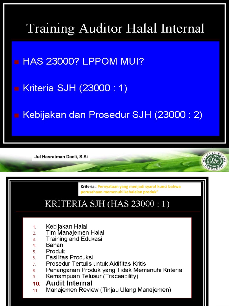 Praktik Audit Internal Halal | PDF | Karier & Perkembangan