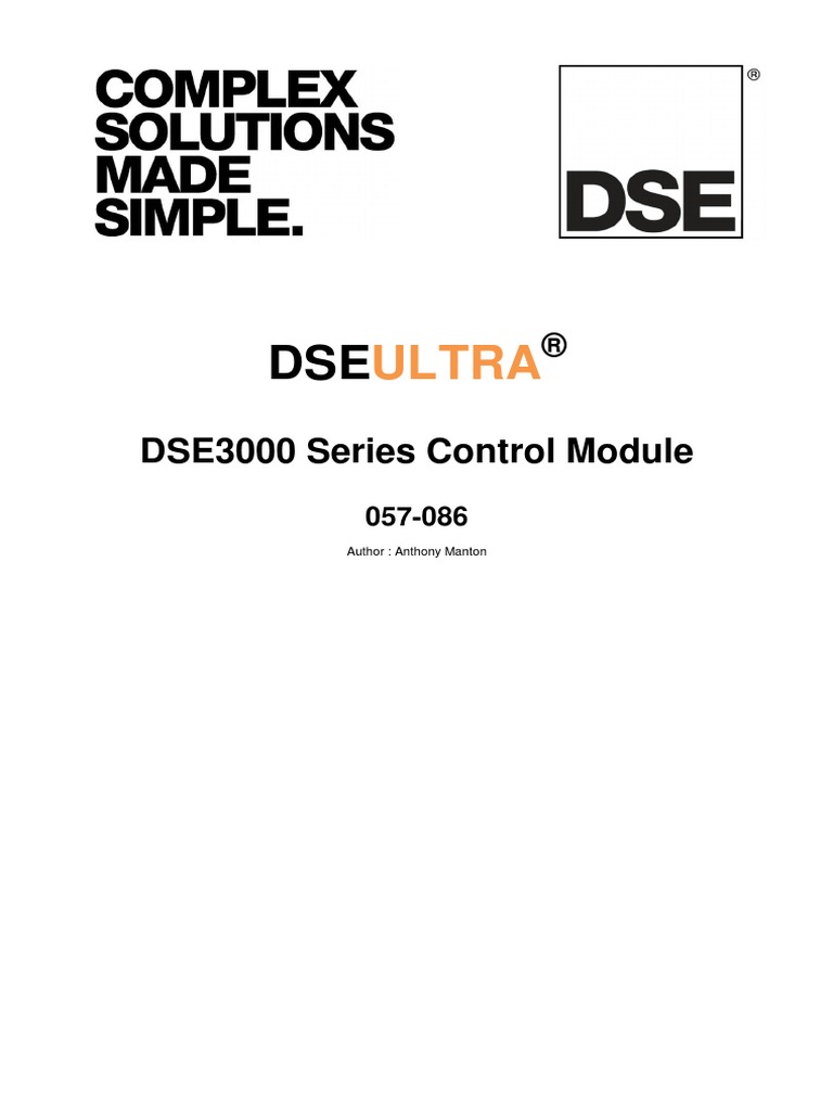 DSE3000 Serial Operating Manual | PDF | Usb | Instrumentation