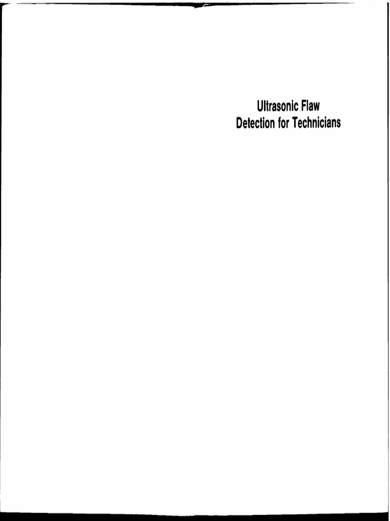 UT Flaw Detection For Technicians by J C Drury PDF | PDF
