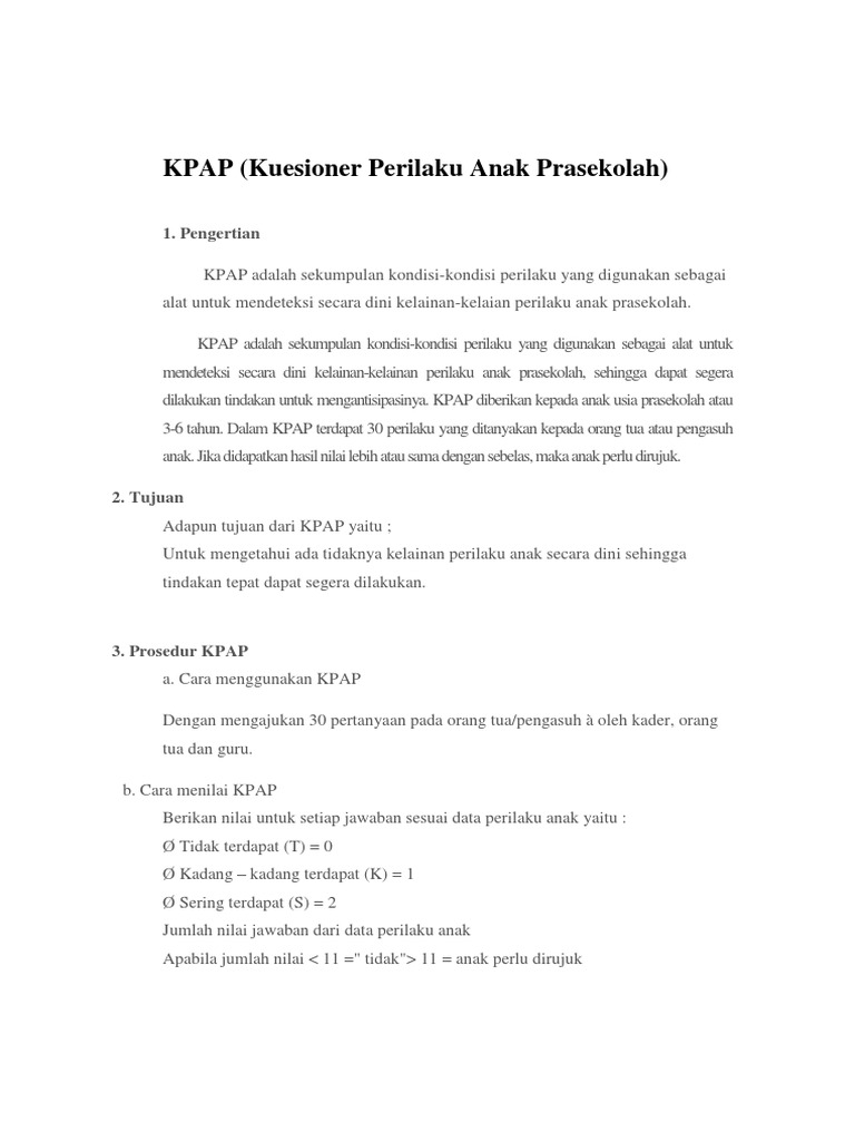 KPAP | PDF