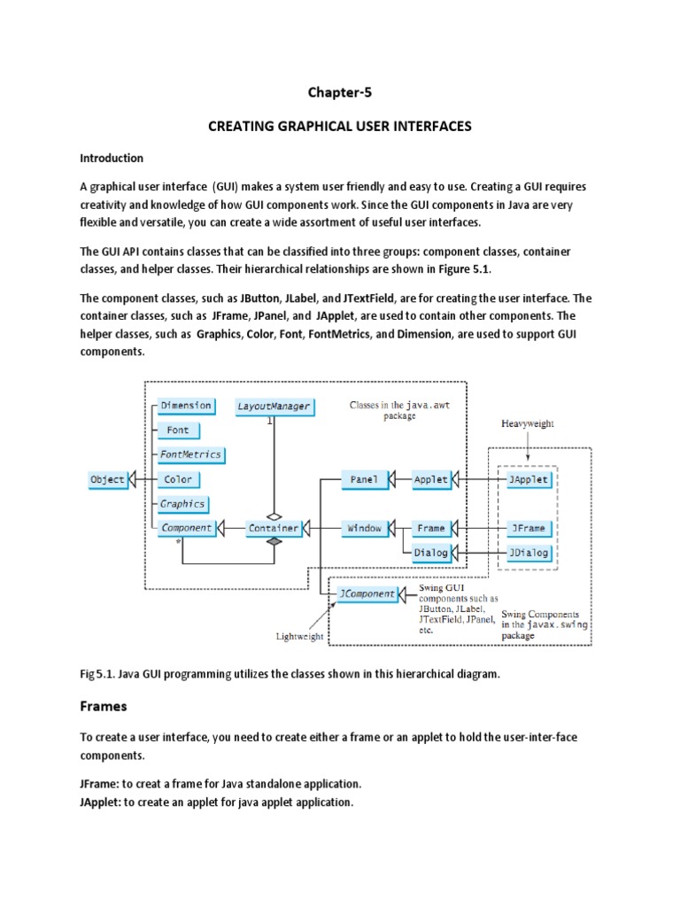 Chapter-5 Creating Graphical User Interfaces | PDF | Computing Platforms | Computer Programming