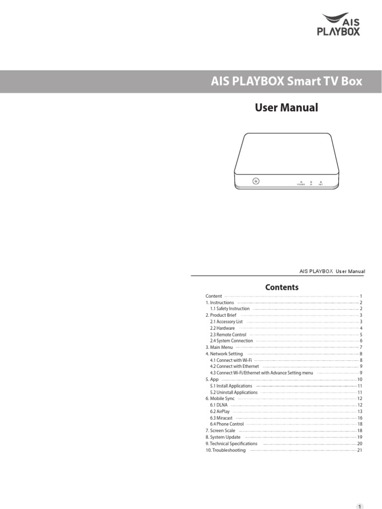 Smart TV Box User Guide | PDF
