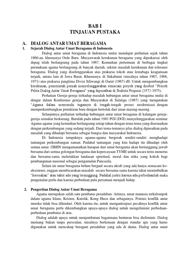 Dialog Antar Umat Beragama | PDF