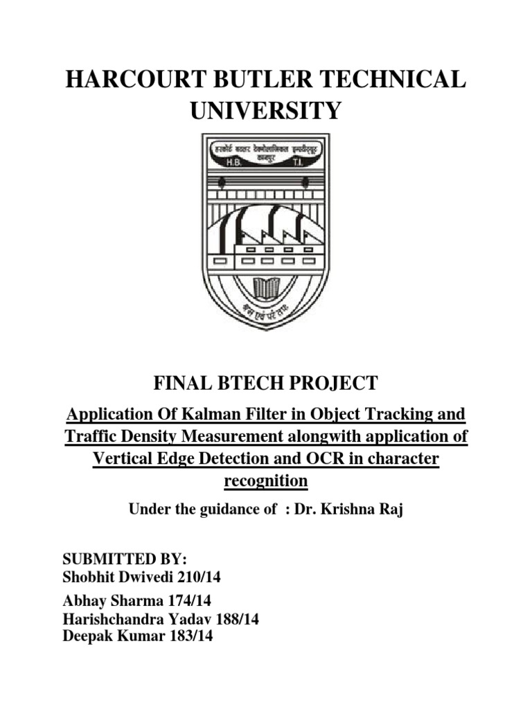 Harcourt Butler Technical University: Final Btech Project | PDF ...