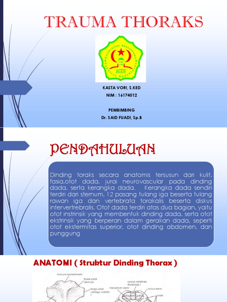 Power Point Trauma Toraks | PDF