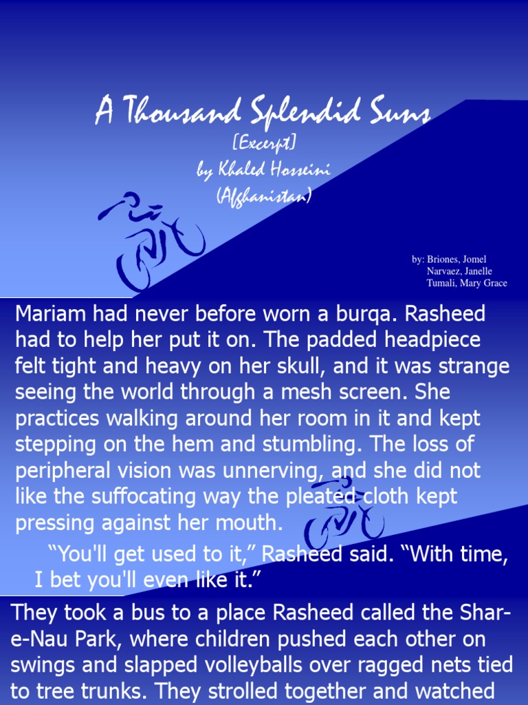 Mariam's Journey in A Thousand Splendid Suns | PDF | Clothing | Fashion