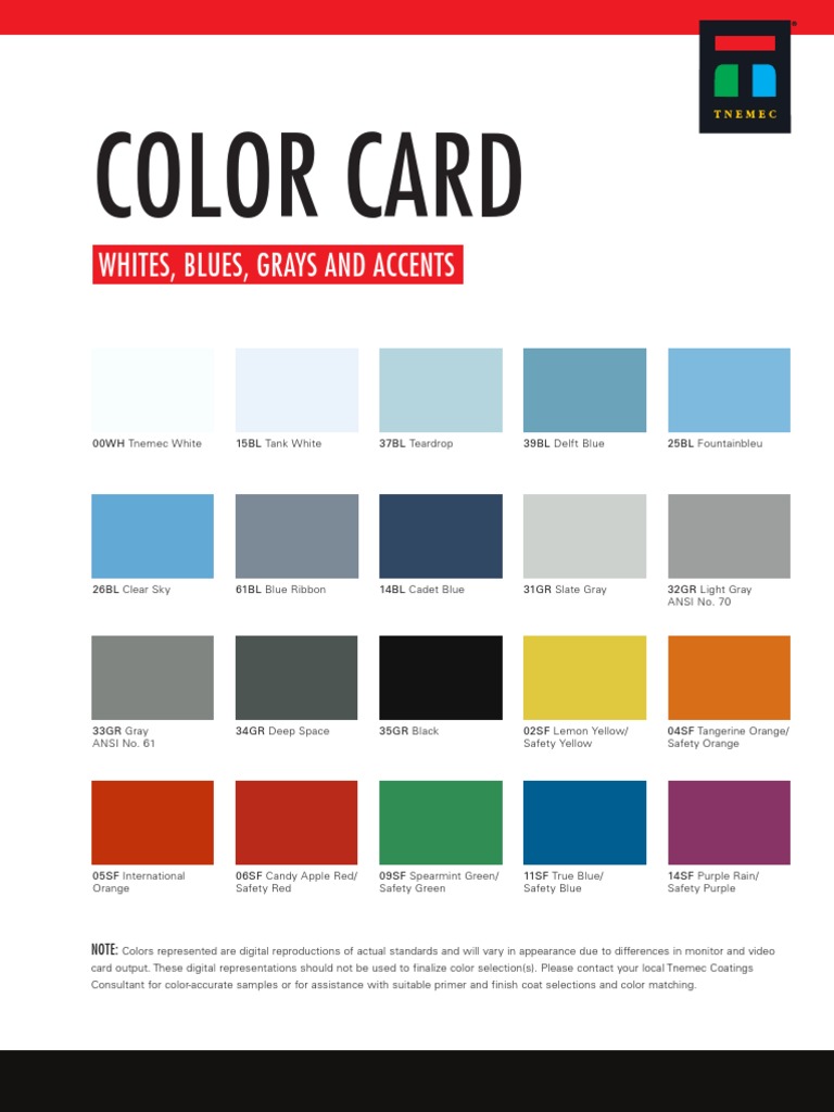CCARD Color Card | PDF | Grey | Color