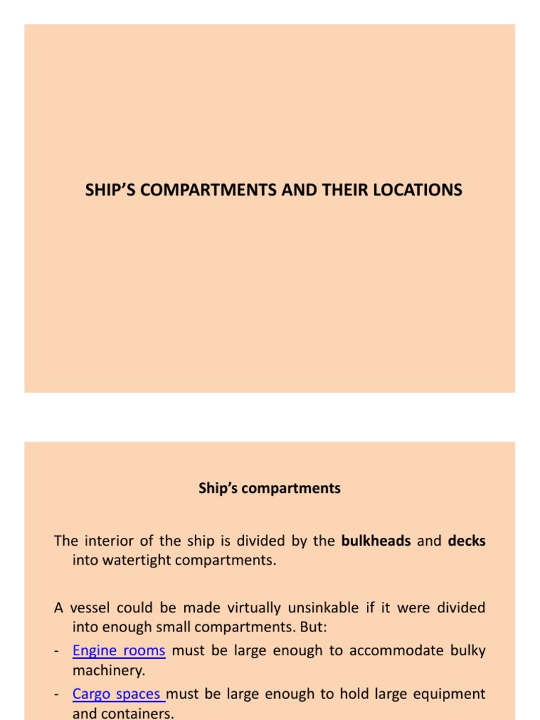 C8 Ships Compartments | PDF | Ships | Hull (Watercraft)
