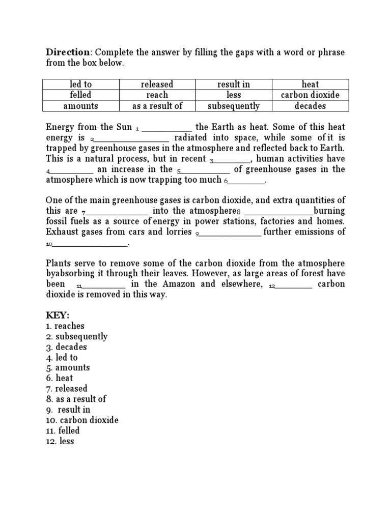 Greenhouse Effect Quiz | PDF | Greenhouse Effect | Greenhouse Gas