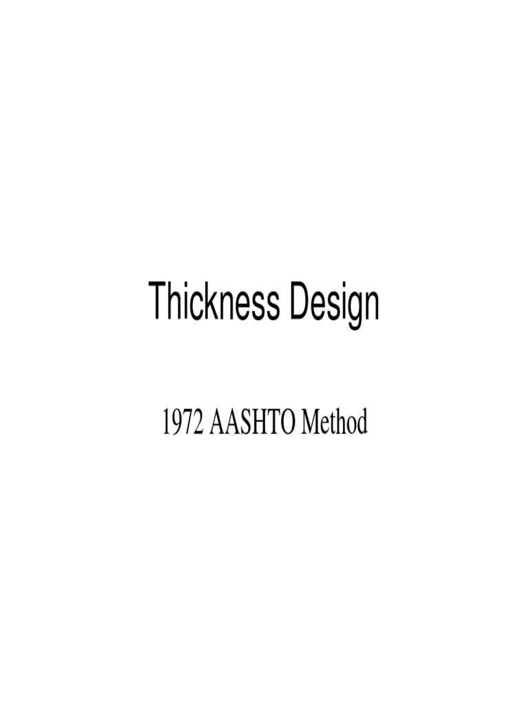 8 - Thickness Design (1972 AASHTO Method) | PDF | Road Surface ...
