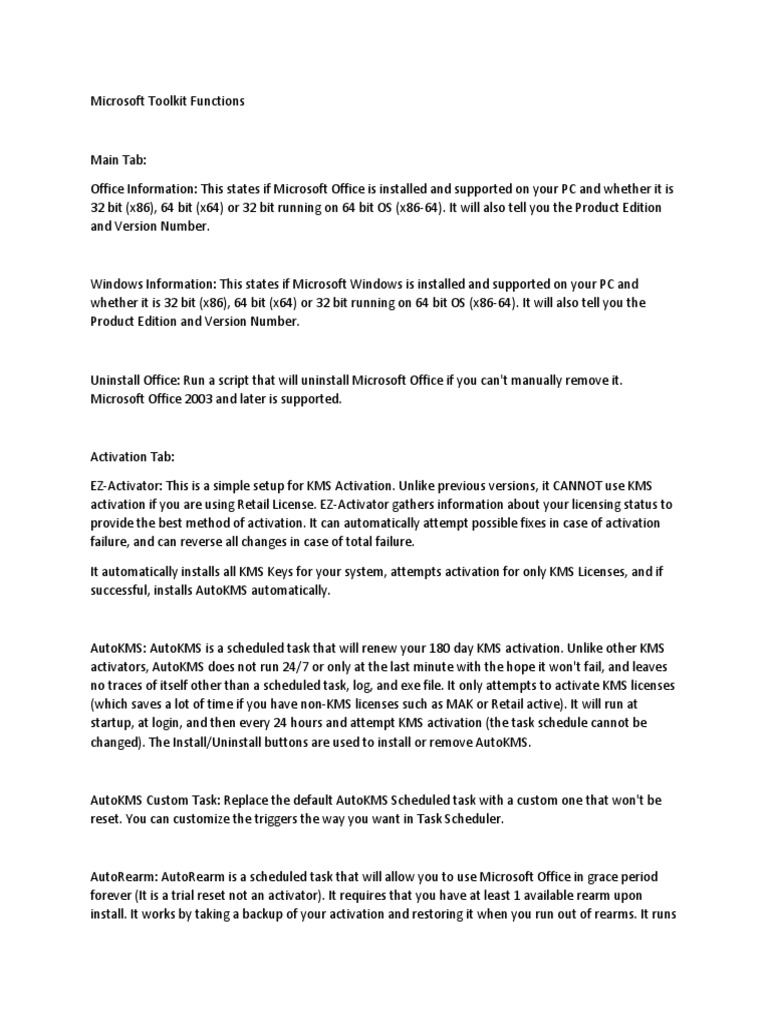 Microsoft Toolkit Functions | PDF | Windows Registry | Microsoft Windows