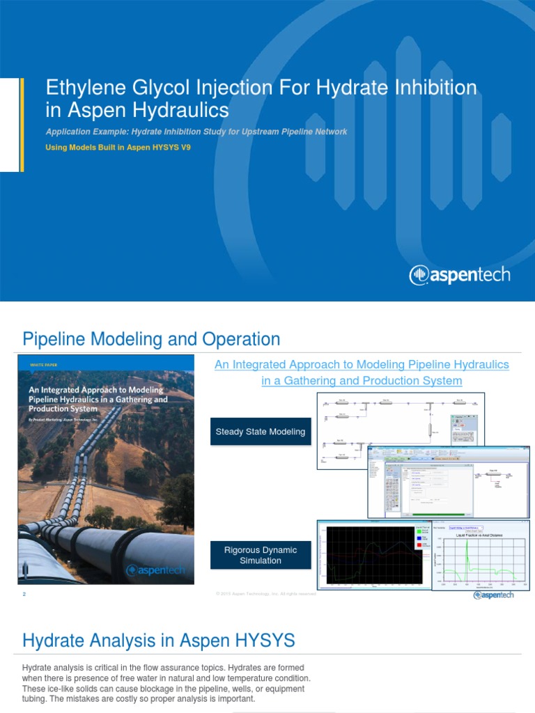 Appliation Example Hydrate Inhibition | PDF | Pipeline Transport ...